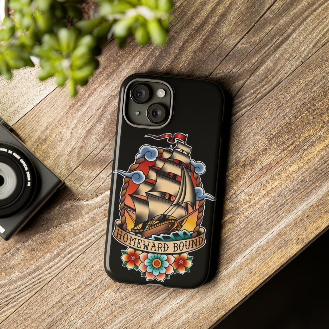Pirate Ship Black Tough Phone Cases - Best Phone Cases iPhone 15 14 13 ...