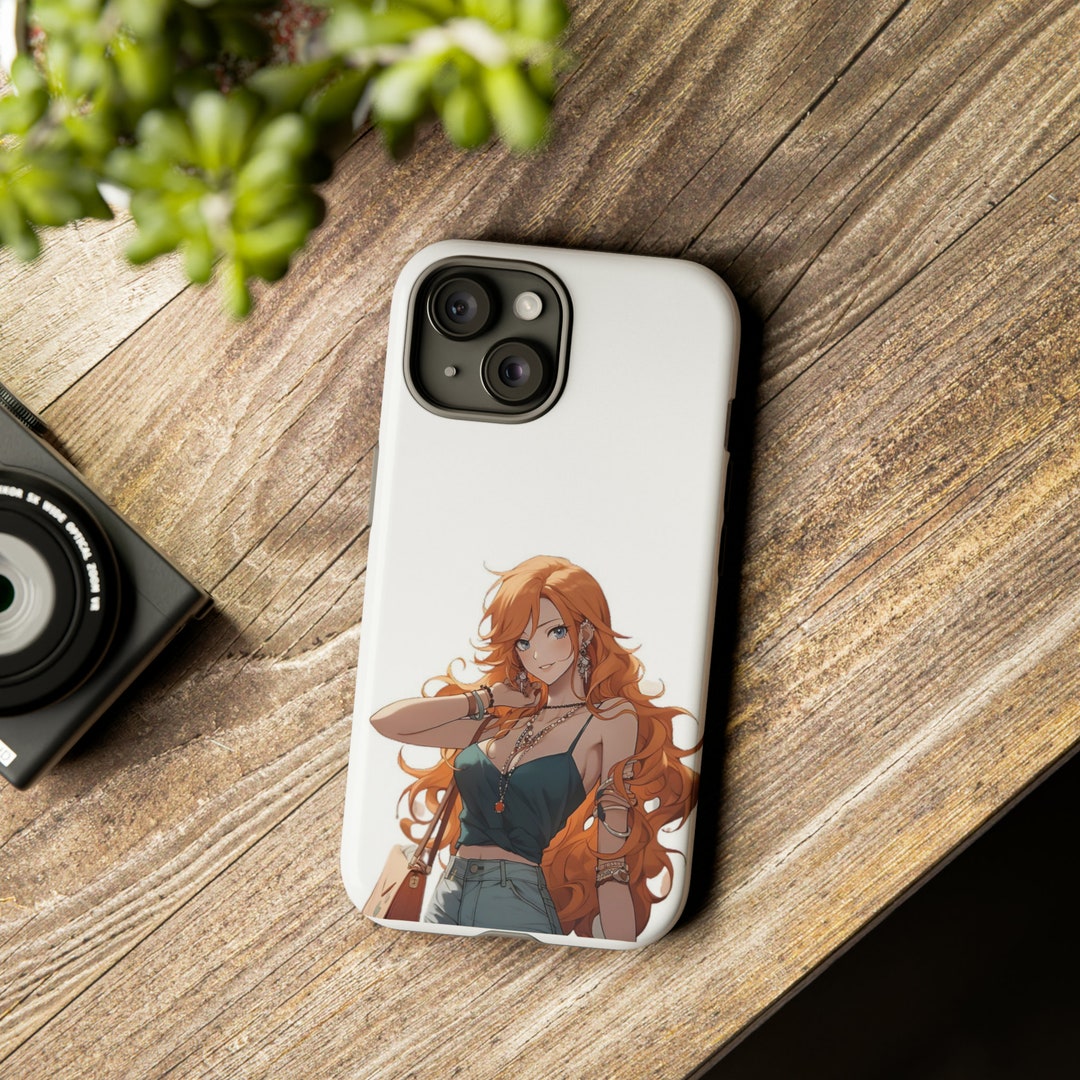 One Piece Nami Fan Art Tough Phone Cases iPhone 15 14 13 12 11 10 9 8 ...