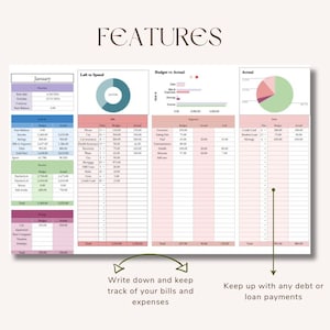 Simple Budget Planner for Google Sheets Monthly Budget Spreadsheet ...