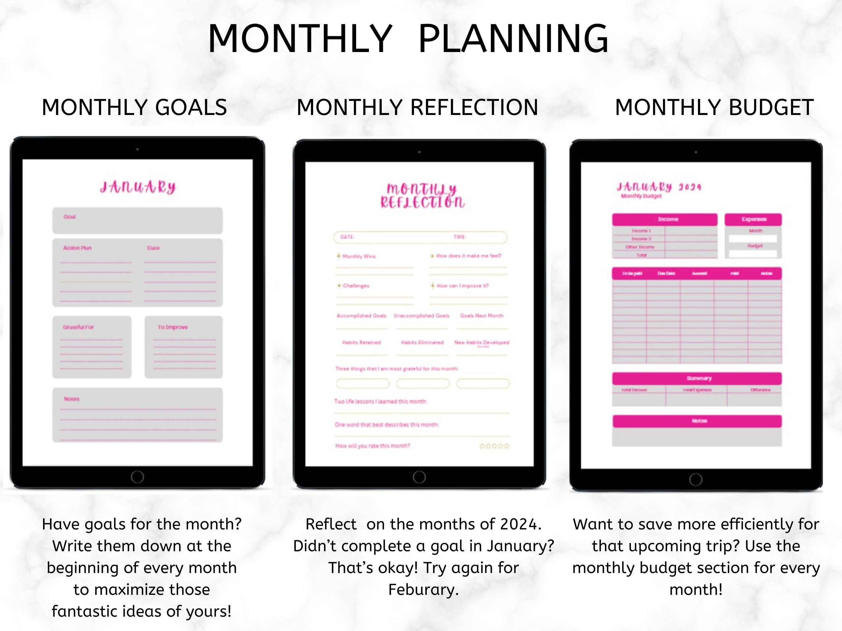 2024 "that Baddie Planner" Digital Planner Goodnotes Planner ...