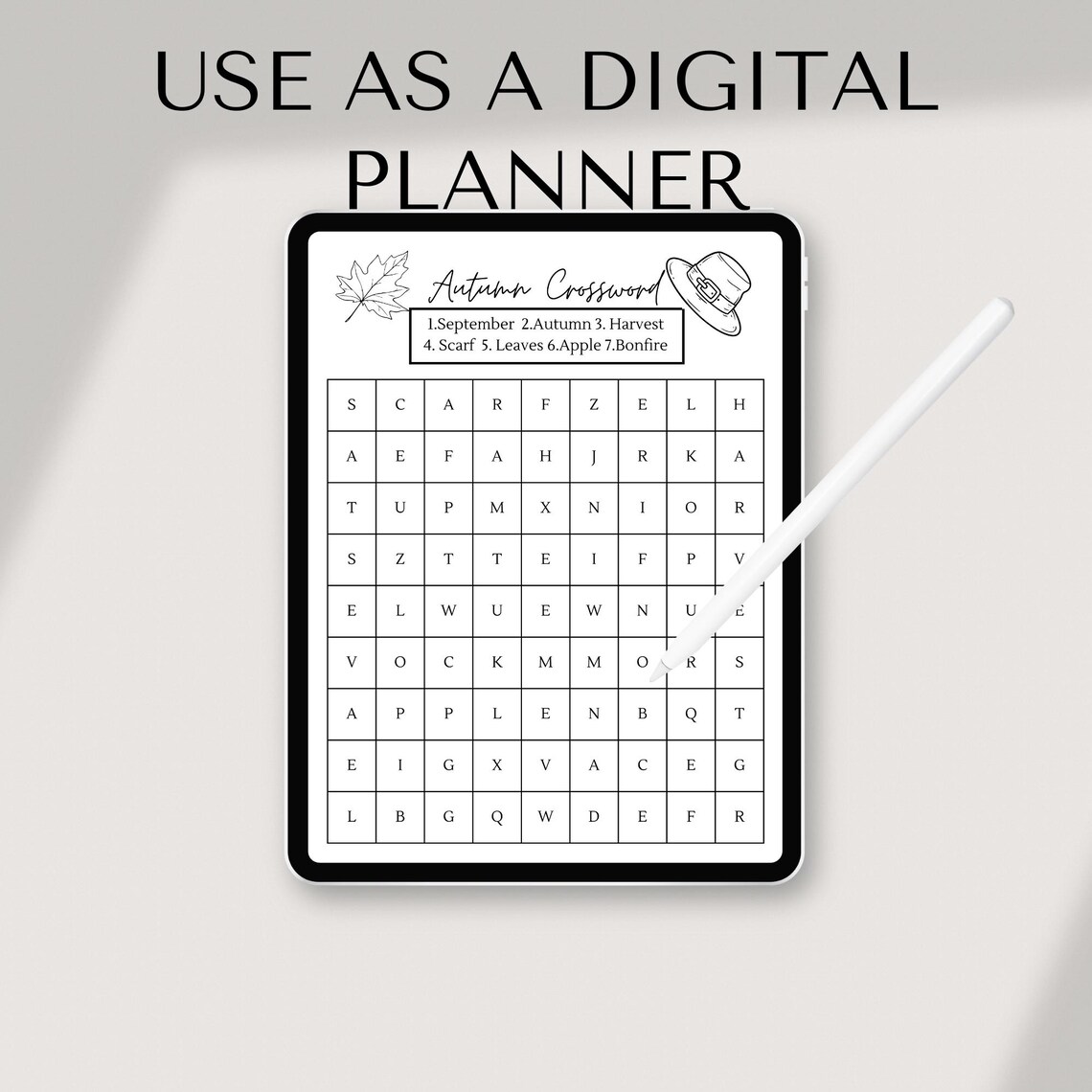 PRINTABLE Autumn Word Search, Fall Activities to Do, Word Search ...