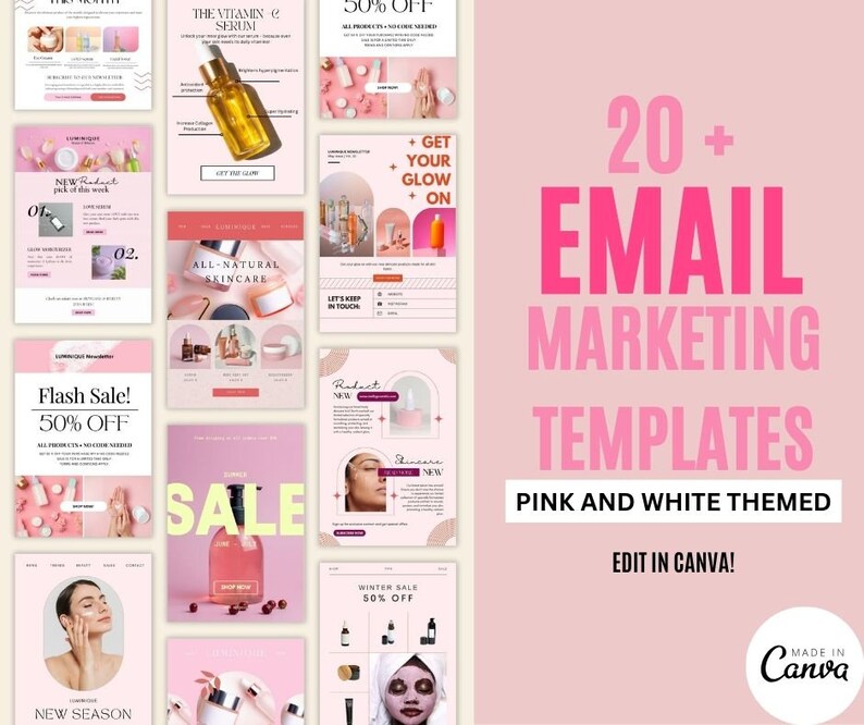 20+ Email Newsletter Pack Email Marketing Templates Canva Template for ...
