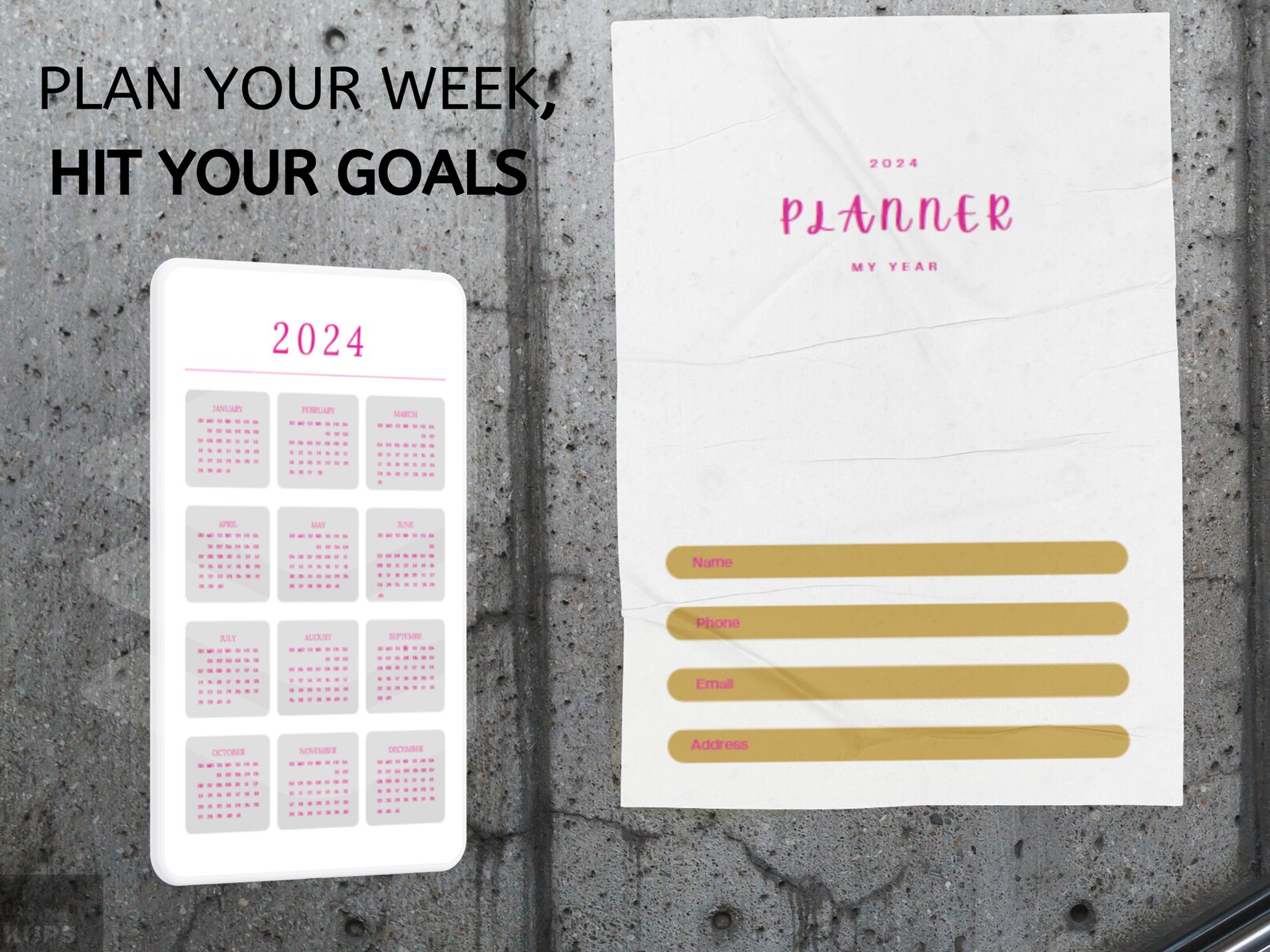 2024 "that Baddie Planner" Digital Planner Goodnotes Planner ...