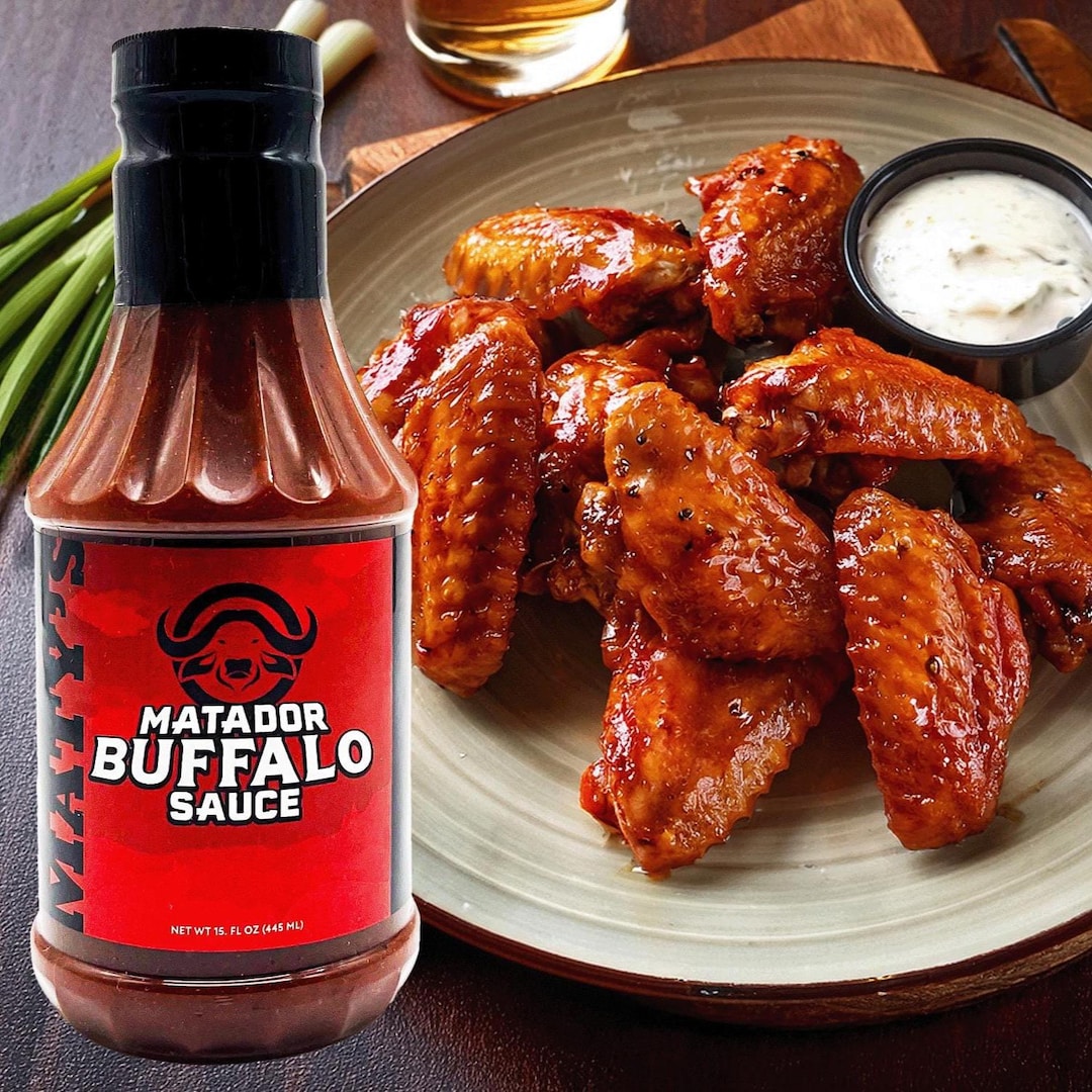 Matador Buffalo Wing Sauce, Sweet & Spicy Chicken Wing Sauce, Flavorful ...
