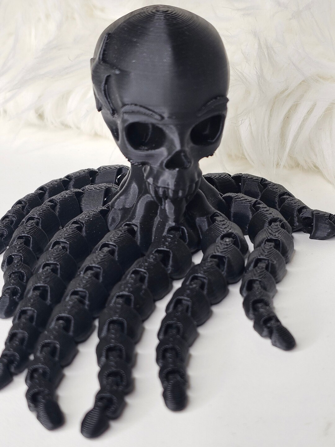 Mesmerizing 3D Printed Articulating Skull Octopus Fidget Toy: Elegance ...
