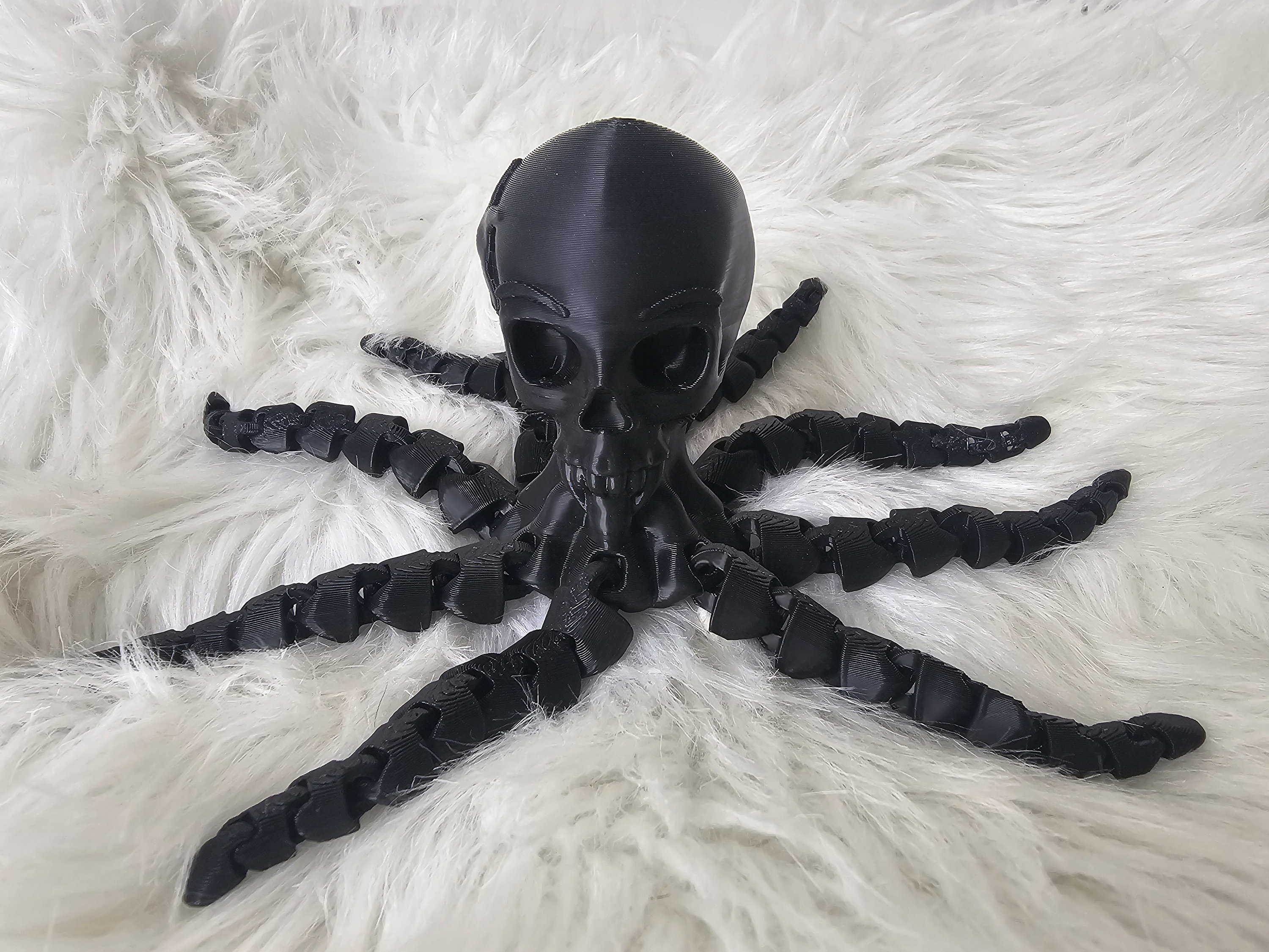 Mesmerizing 3D Printed Articulating Skull Octopus Fidget Toy: Elegance ...