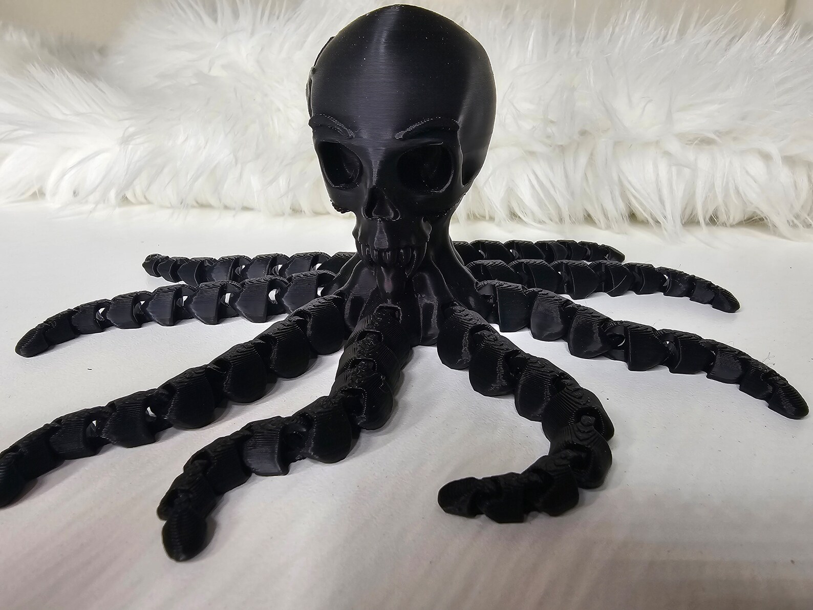 Mesmerizing 3D Printed Articulating Skull Octopus Fidget Toy: Elegance ...