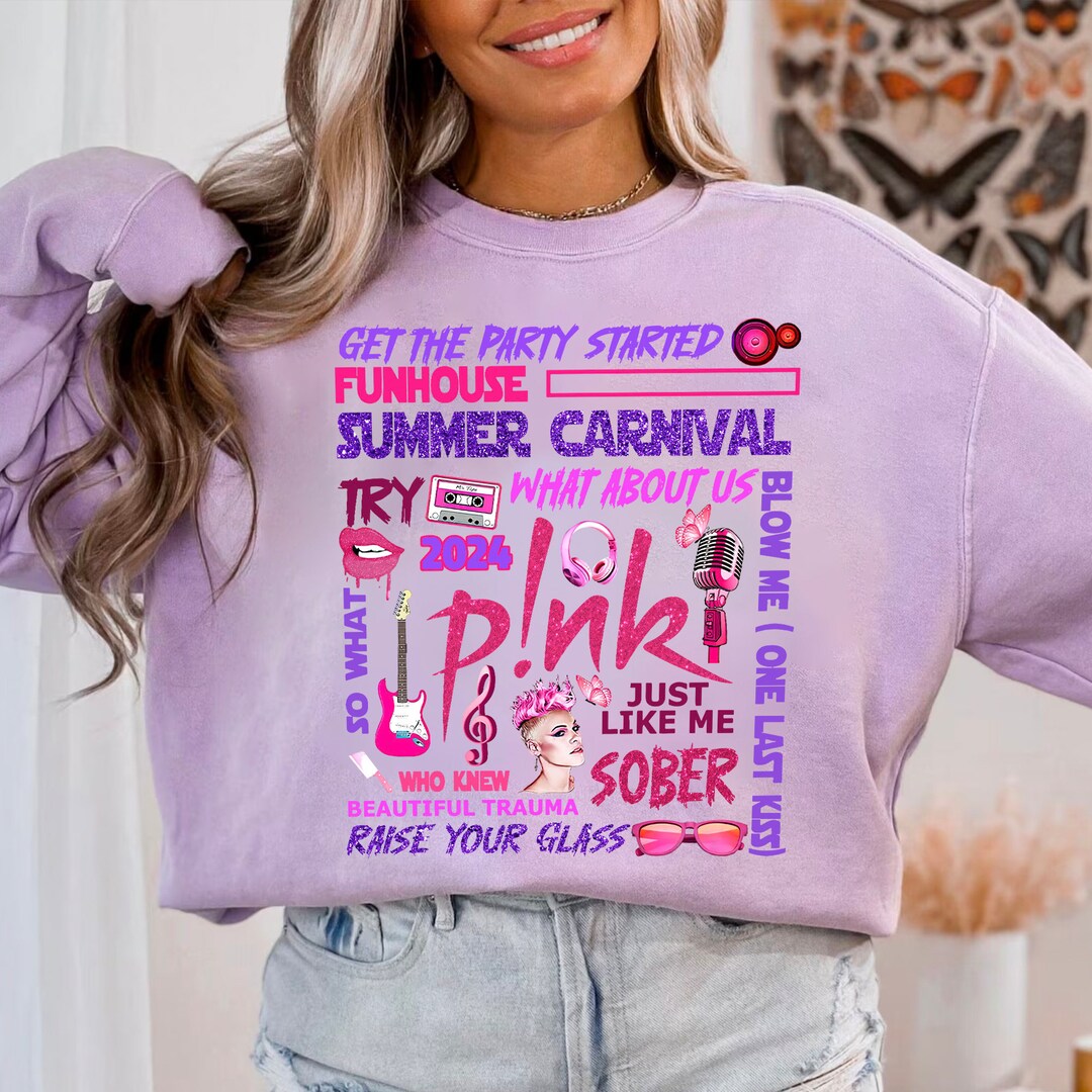 Pnk Carnival Summer 2024 PNG, Pink Singer 2024 World Tour PNG ...