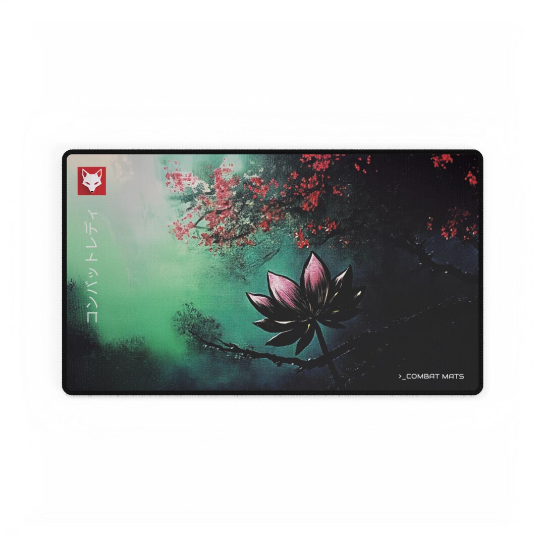 Pink Lotus Flower Playmat Desk Mat Mouse Pad - Etsy