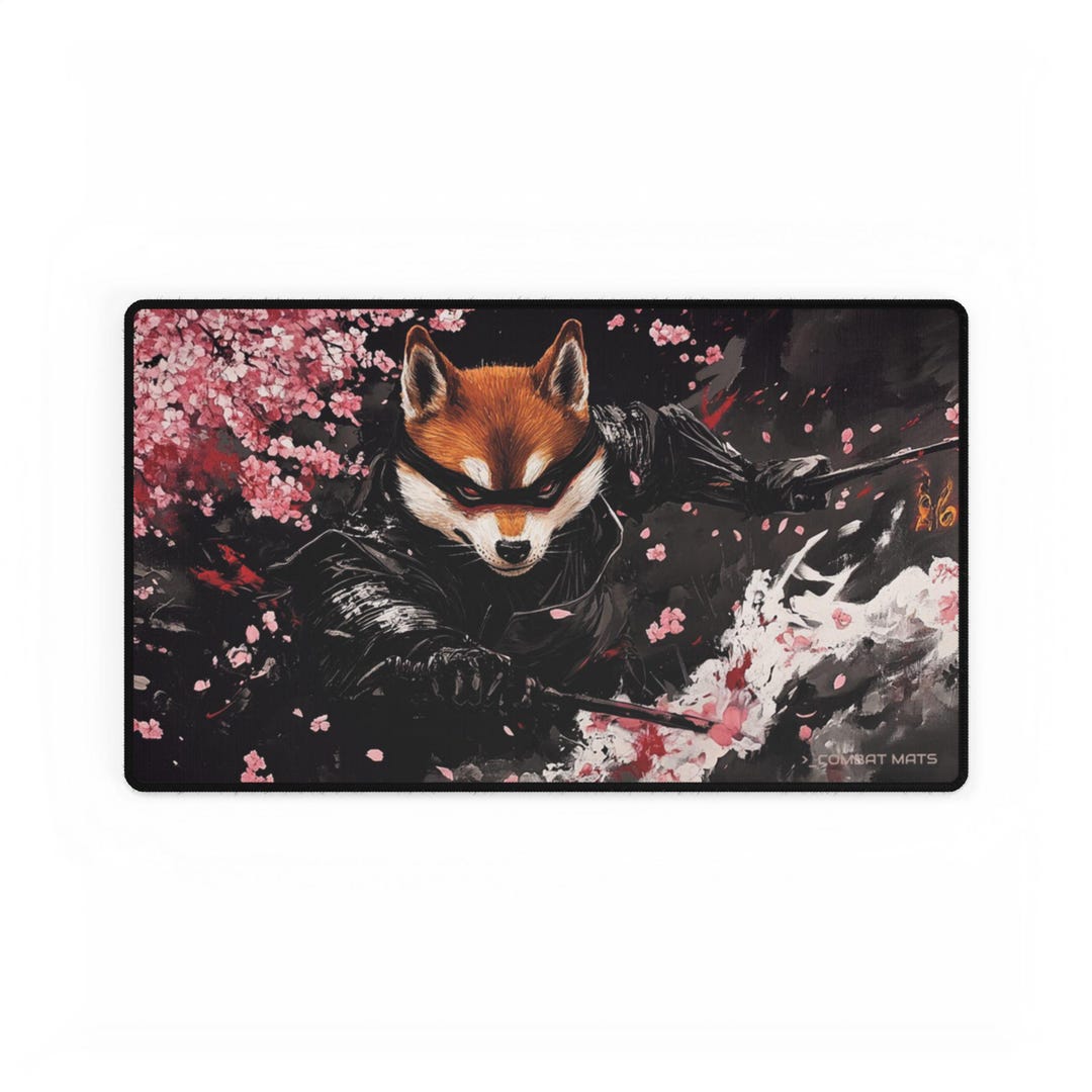Shiba Ninja TCG Playmat Desk Mat Mouse Pad - Etsy