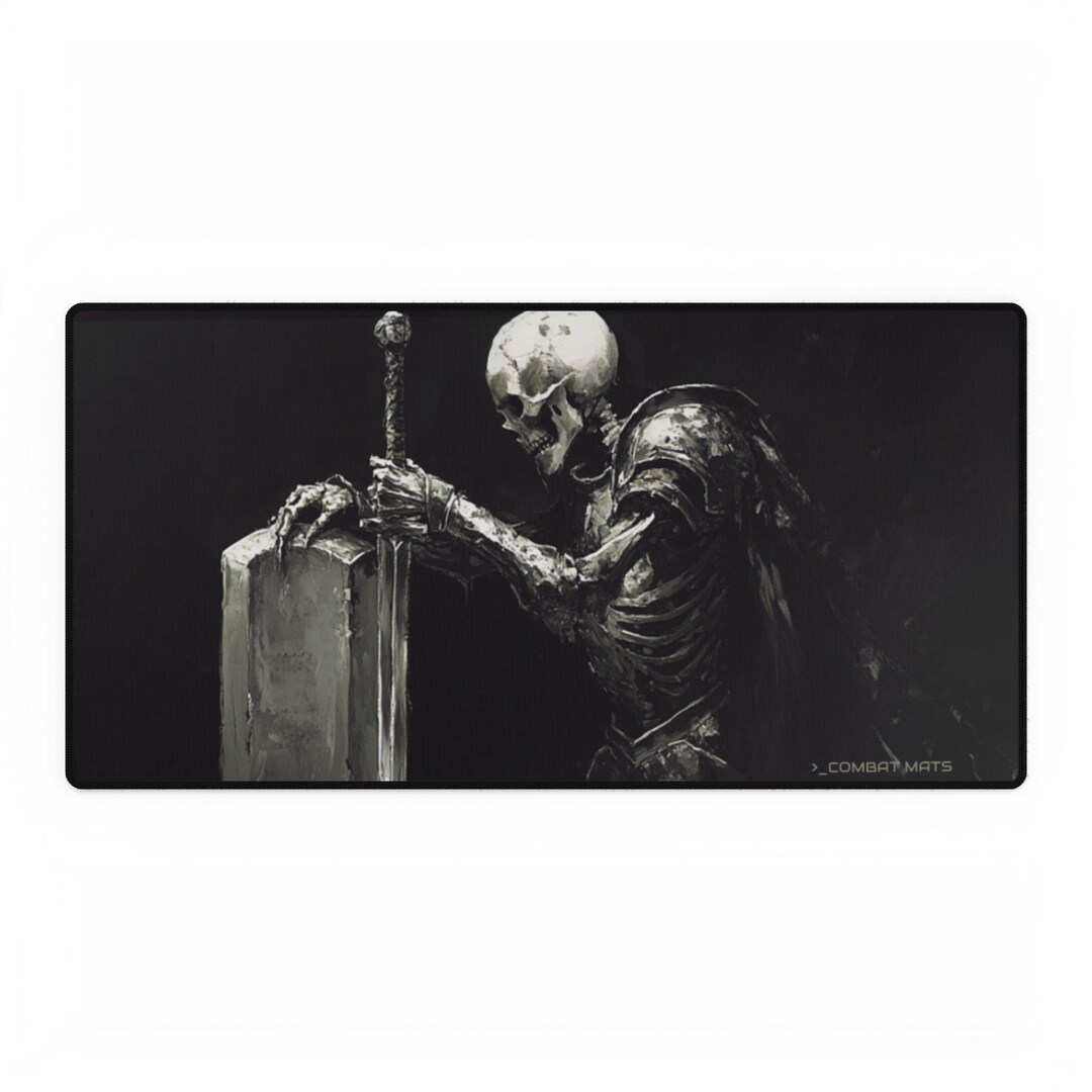 Skeleton Knight Tombstone TCG Playmat Mouse Pad Desk Mat - Etsy