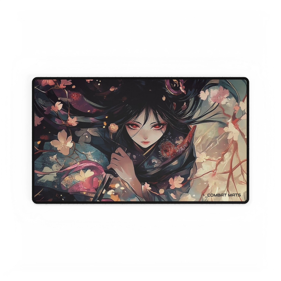 Japanese Art Geisha Dagger TCG Playmat Desk Mat Mouse Pad - Etsy