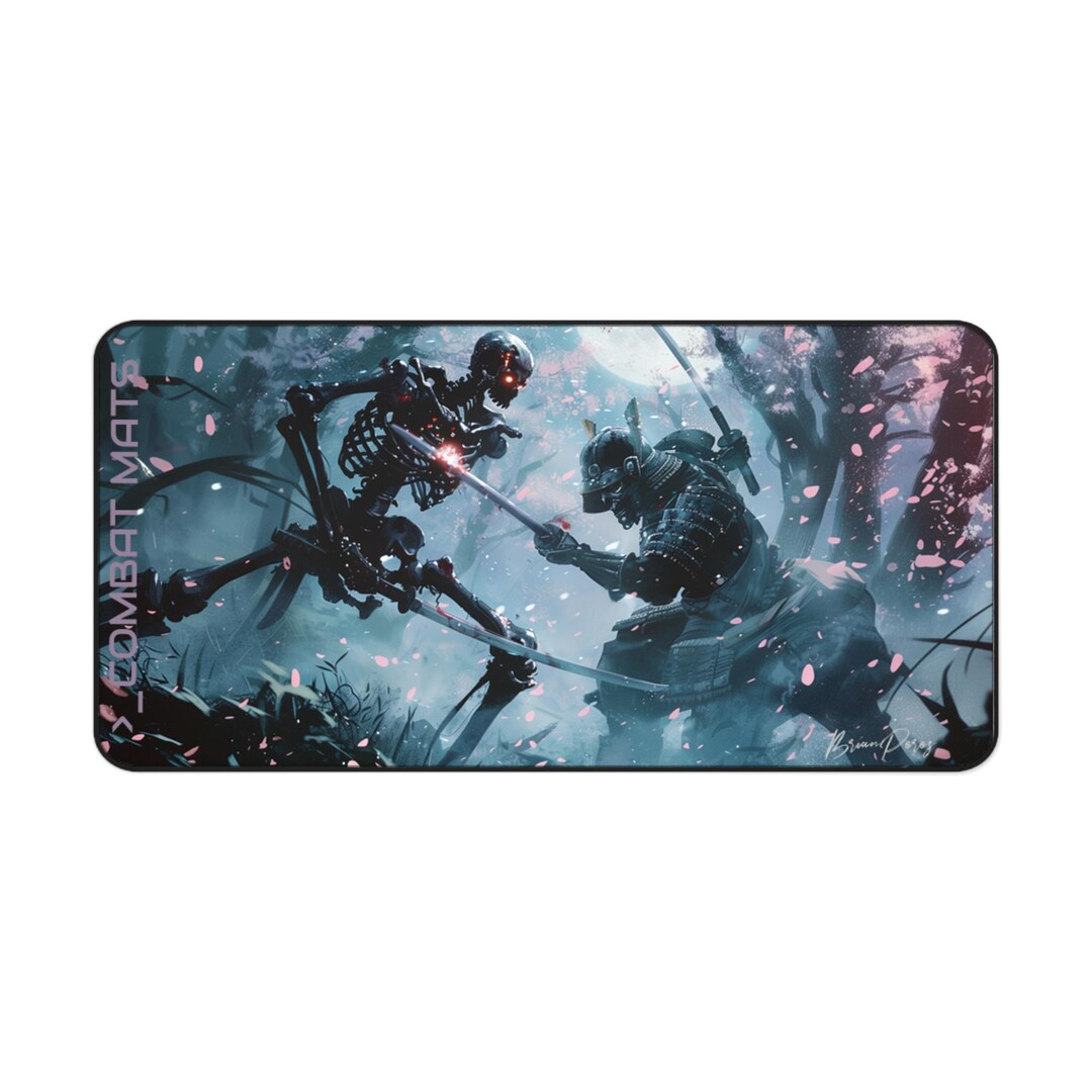Skeleton Shinobi Vs Robot Samurai Playmat Deskmat Mousepad - Etsy