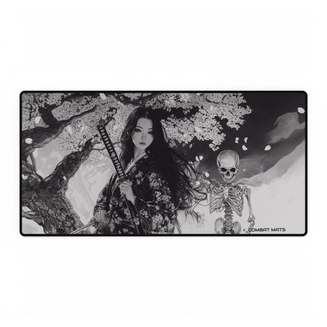 Beautiful Geisha and Skeleton Warrior TCG Playmat Mouse Pad Desk Mat - Etsy