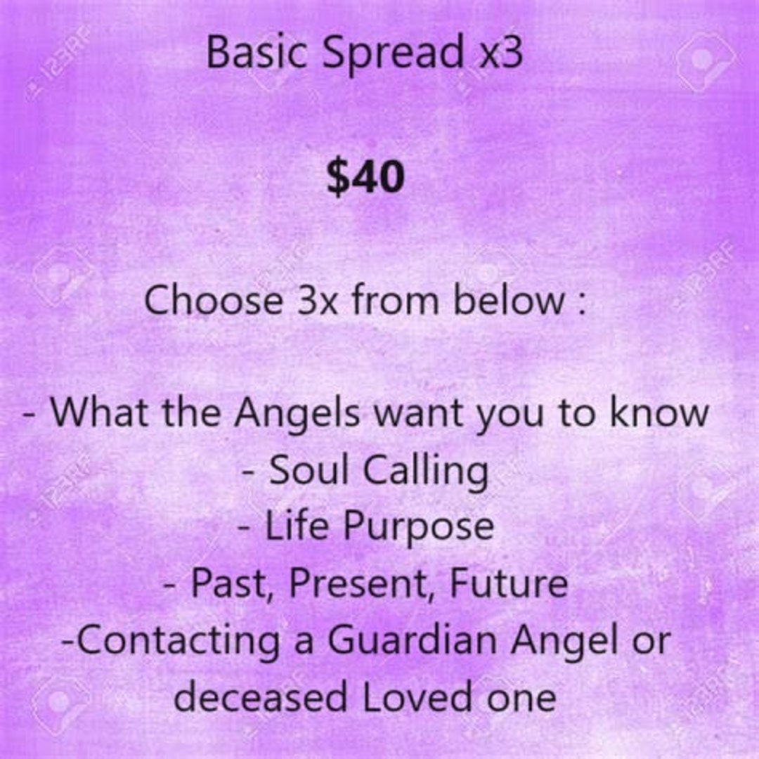 3x Basic Spread Angel and Oracle Readings - Etsy
