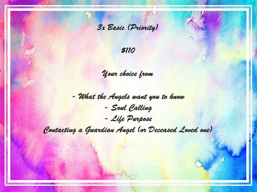 Inbox Reading Basic Spread X3 priority Angel and Oracle Readings - Etsy