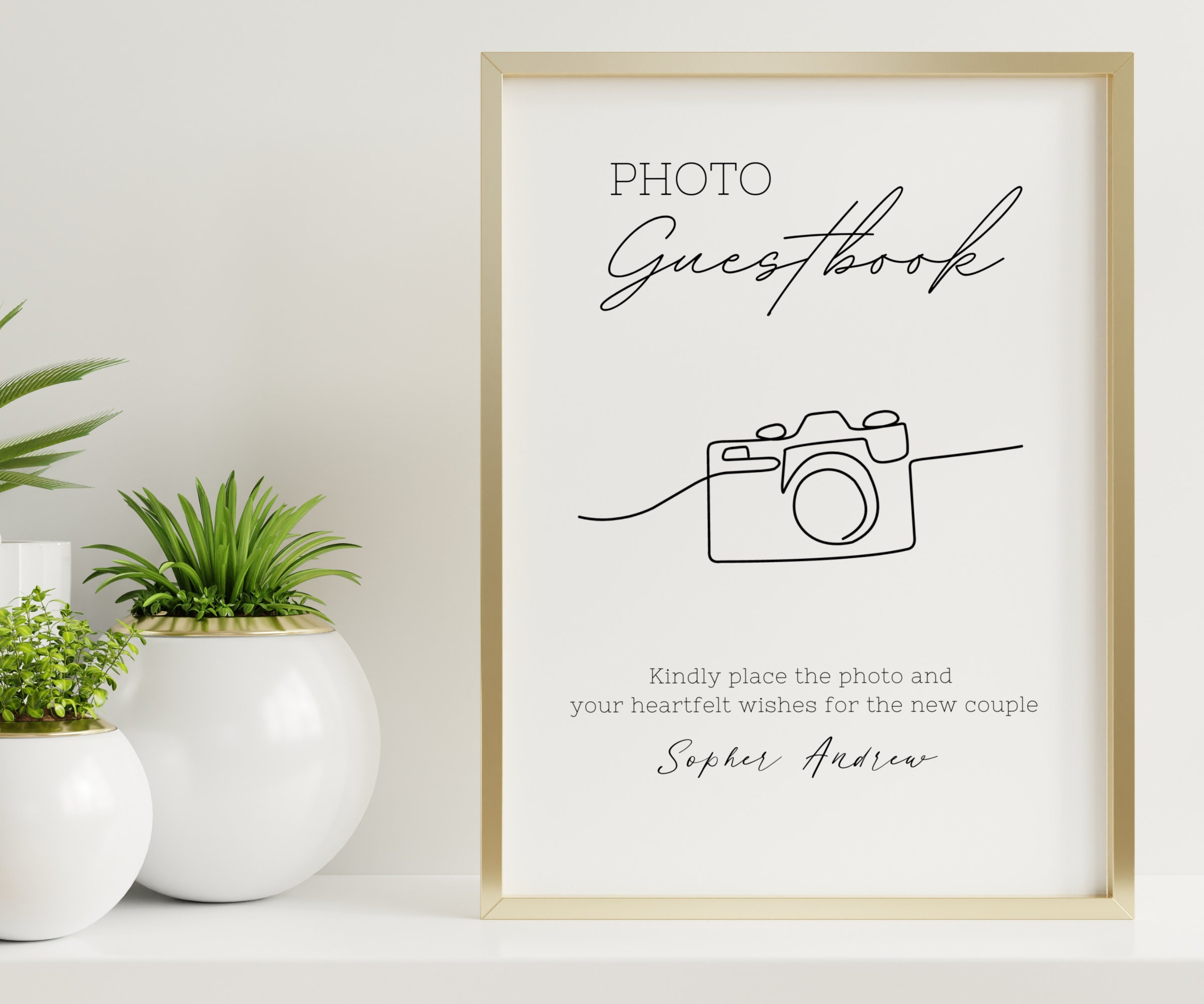 Polaroid Guestbook Sing, Photo Guestbook Sign, Wedding Guest Book Sign ...