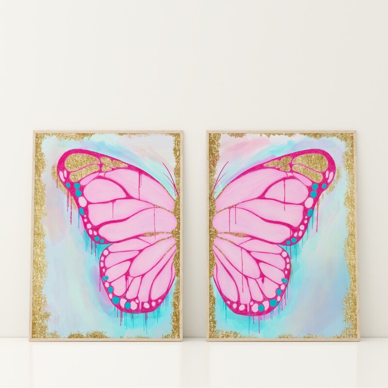 Split Butterfly Art - Etsy