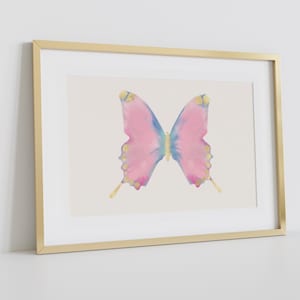 Room Art Preppy Butterfly, Trendy Preppy Wall Art Prints, Colorful Wall ...