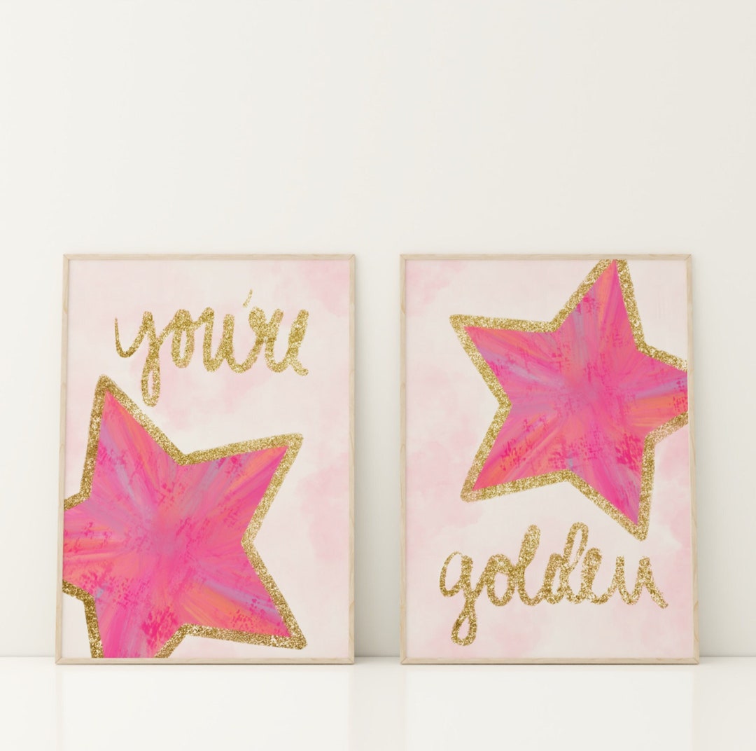 Preppy Star Wall Art Print: Trendy Dorm Decor (digital Download) - Etsy