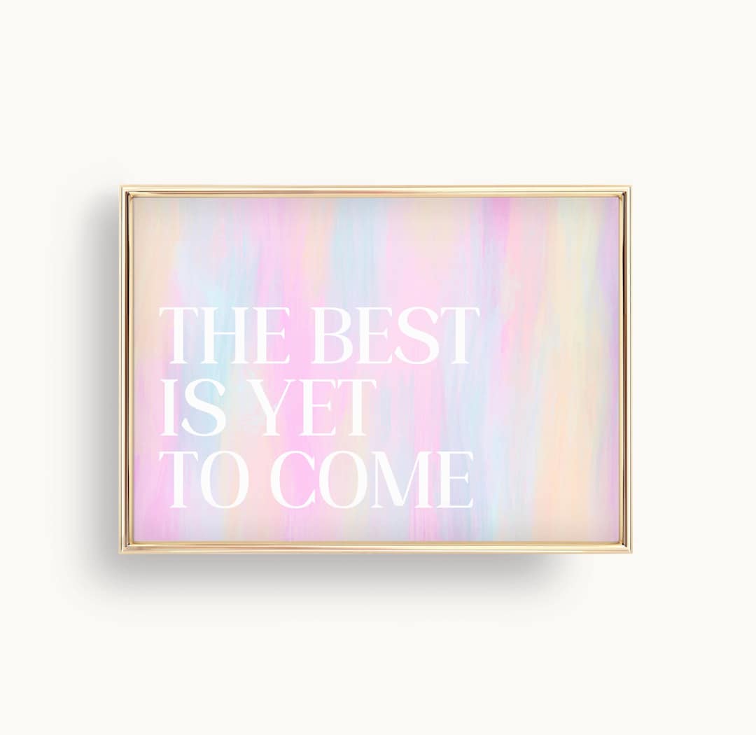 Preppy Pastel Abstract Art Print: Bright Girls Room Decor (digital ...