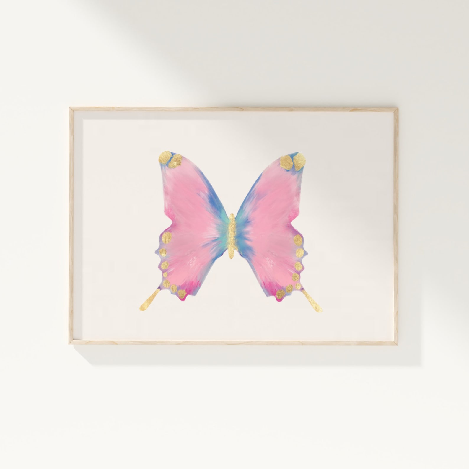 Room Art Preppy Butterfly, Trendy Preppy Wall Art Prints, Colorful Wall ...