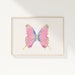Room Art Preppy Butterfly, Trendy Preppy Wall Art Prints, Colorful Wall ...