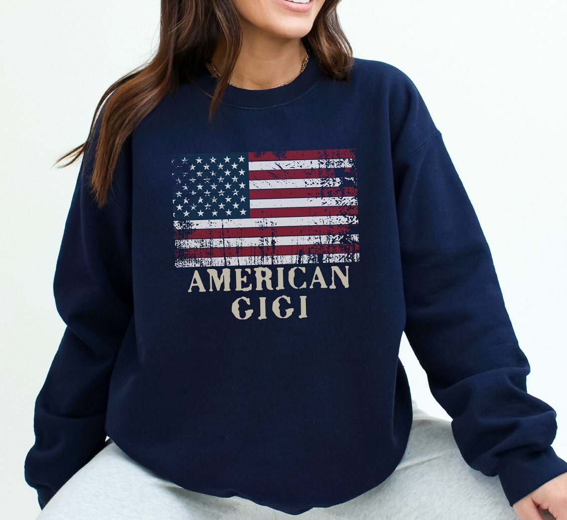 Patriotic American Gigi Crewneck Sweatshirt Birthday Gift for Her ...