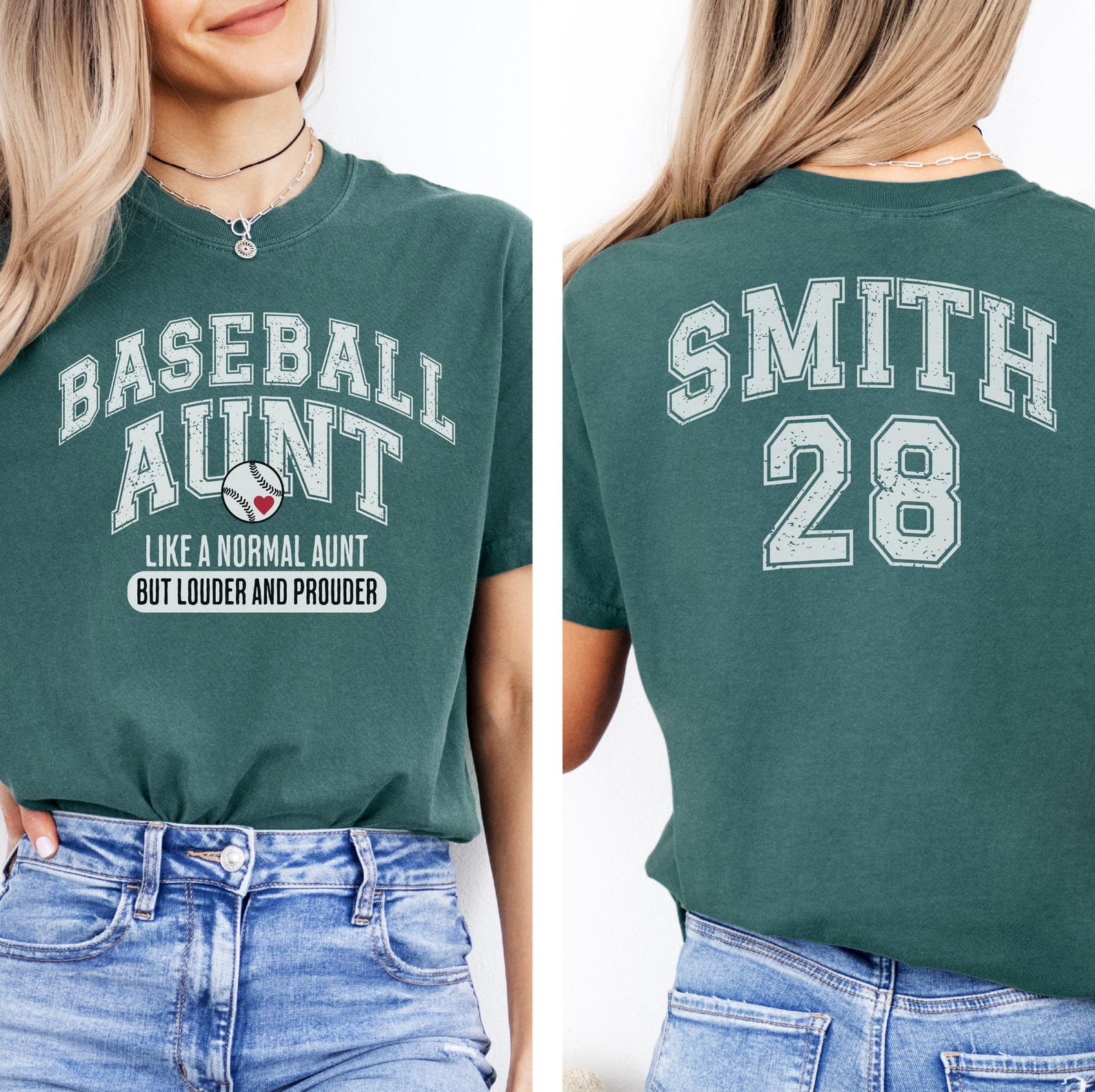 Custom Baseball Aunt Birthday Mothers Day Gift Shirt for Aunt From ...