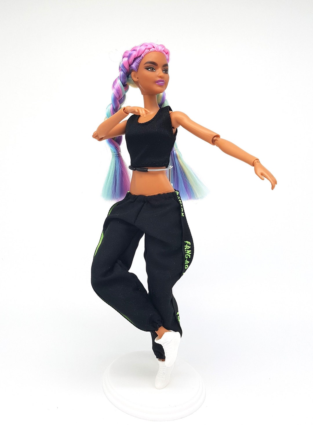 STEP UP Dance Outfit for Doll With Fanny Pack Top, Harem Pants, Bum Bag ...