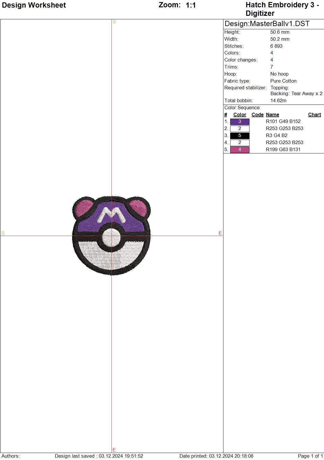 Pokemon Pokeball Pack Embroidery File - Etsy