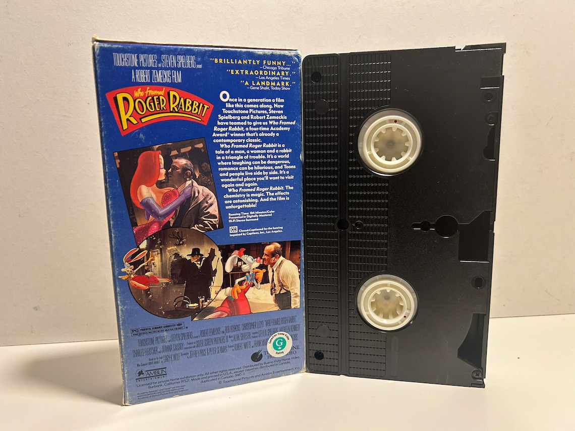 Who Framed Roger Rabbit - VHS Tape - Etsy Canada