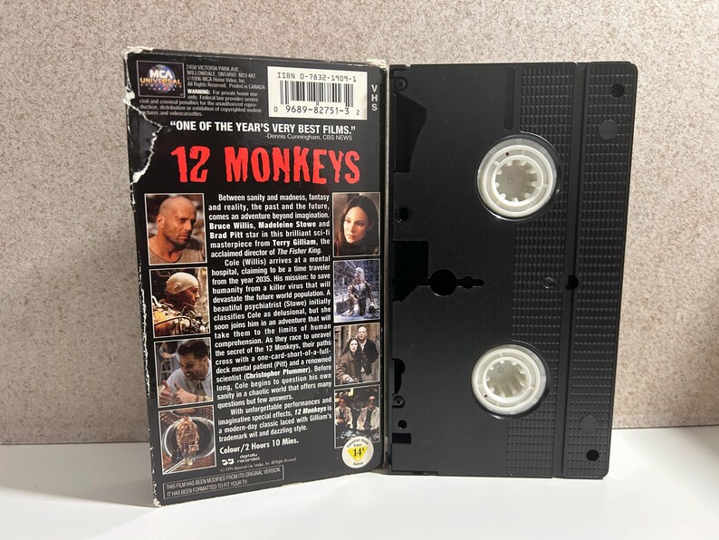 12 Monkeys - VHS Tape - Etsy