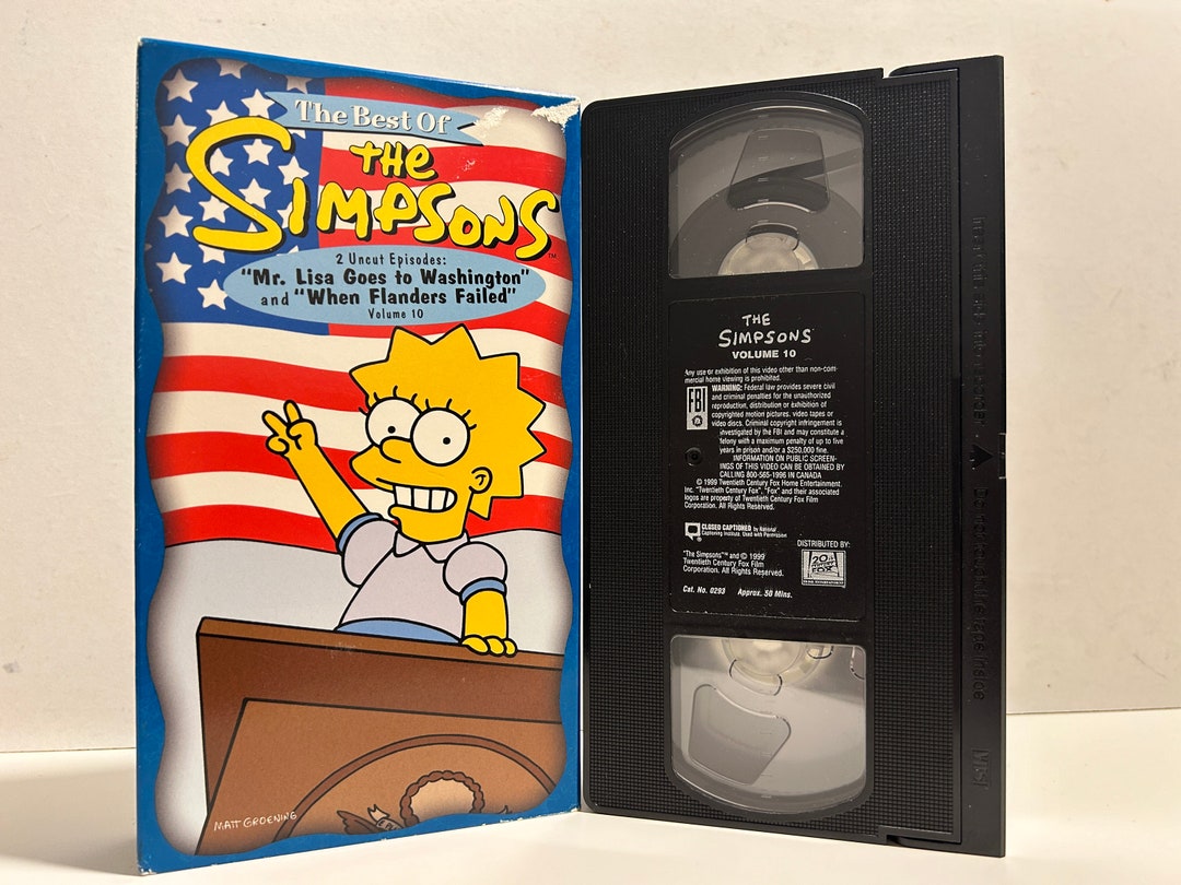 The Best of the Simpsons Volume 10 - VHS Tape - Etsy