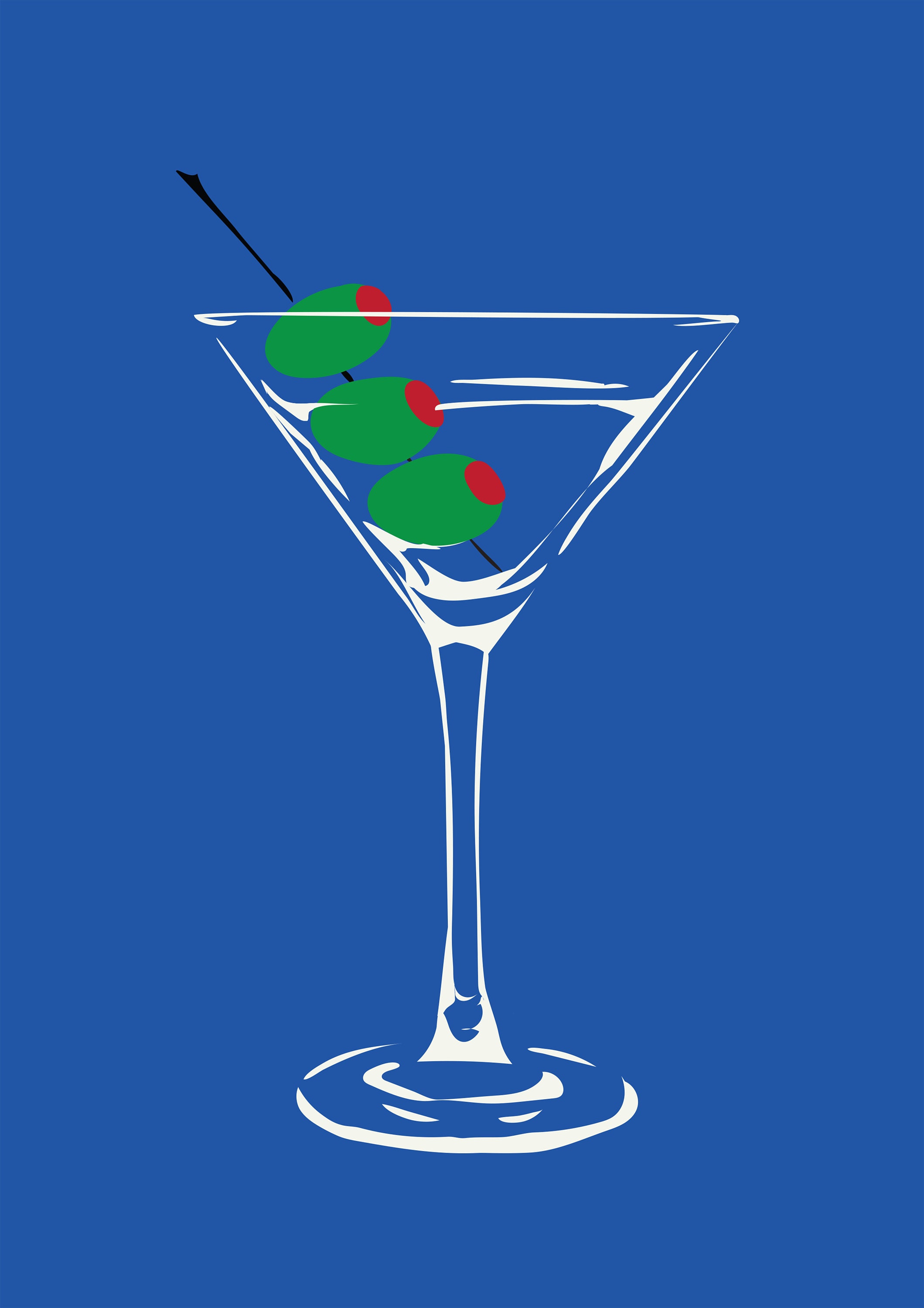 Martini Glass Print, Bar Cart Poster Digital Printable Downloadable ...