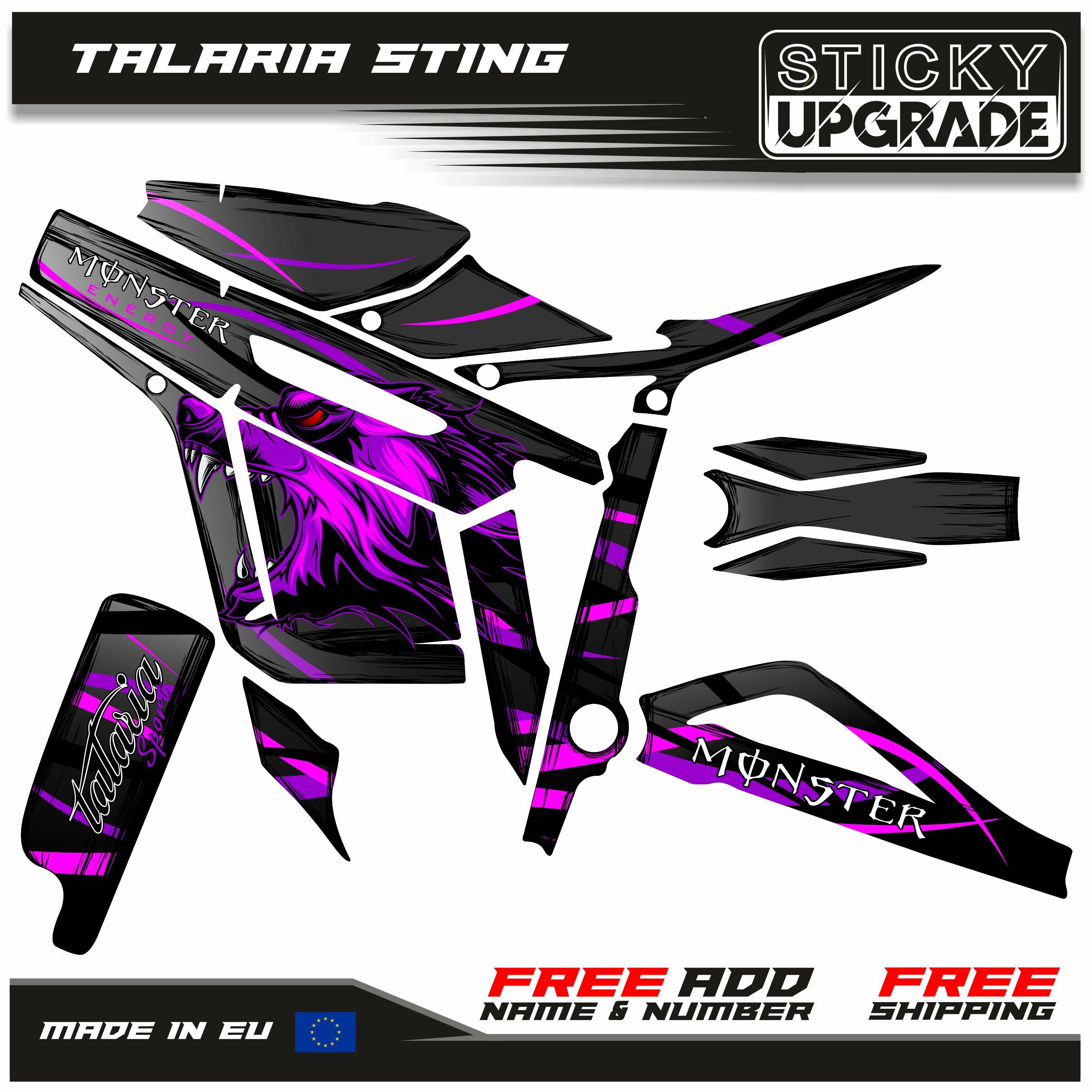 Talaria Sting Graphics Kit, Decals Wolf Kit R MX, Stickers Kit 21 Mil ...