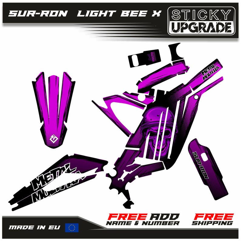 Surron Light Bee Decals Graphics Kit, Sur Ron E Bike Stickers, Segway ...