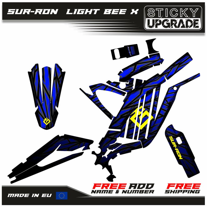 Sur-ron Light Bee Graphics Kit, Surron Wrap, Segway X260 Stickers ...