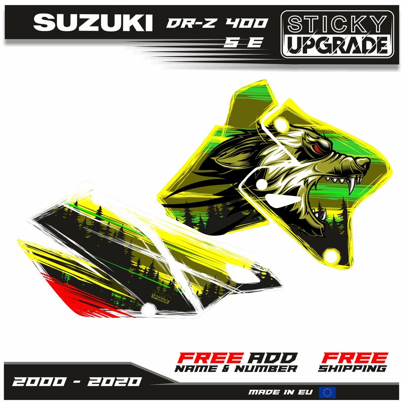 Suzuki DRZ 400 S E Graphics Kit, 2000 - 2020 Stickers Set, Decals - Etsy