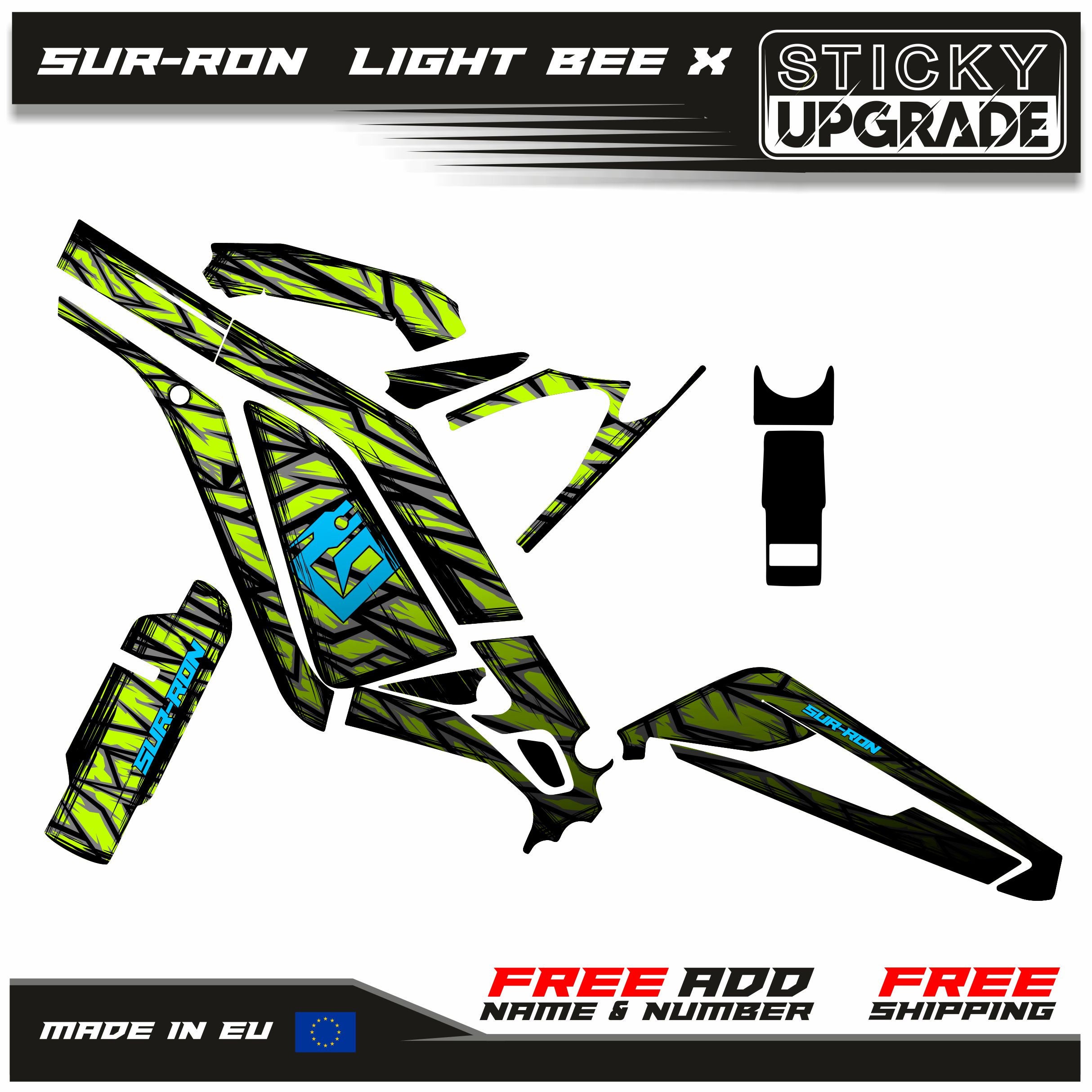 Sur-ron Light Bee X, Decal Graphics Kit 21mil 534 Micron - Etsy
