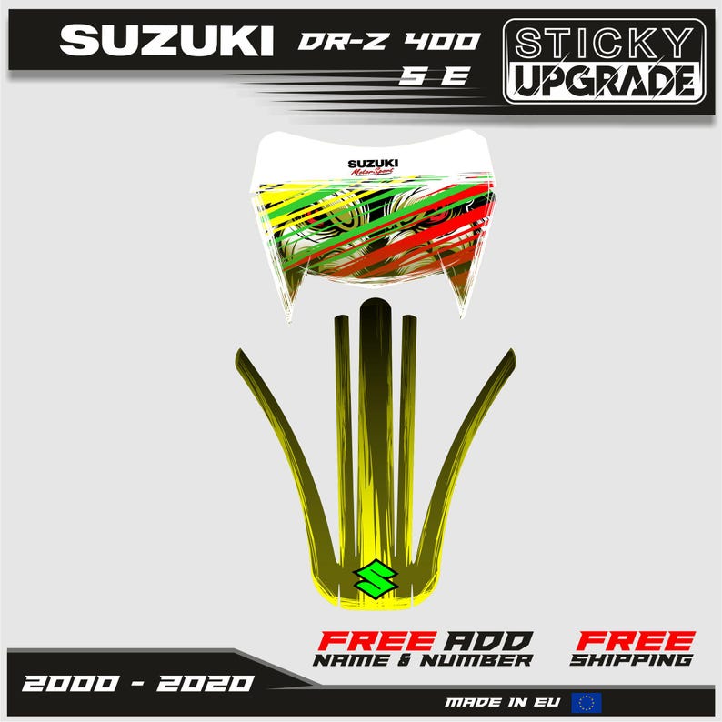 Suzuki DRZ 400 S E Graphics Kit, 2000 - 2020 Stickers Set, Decals - Etsy