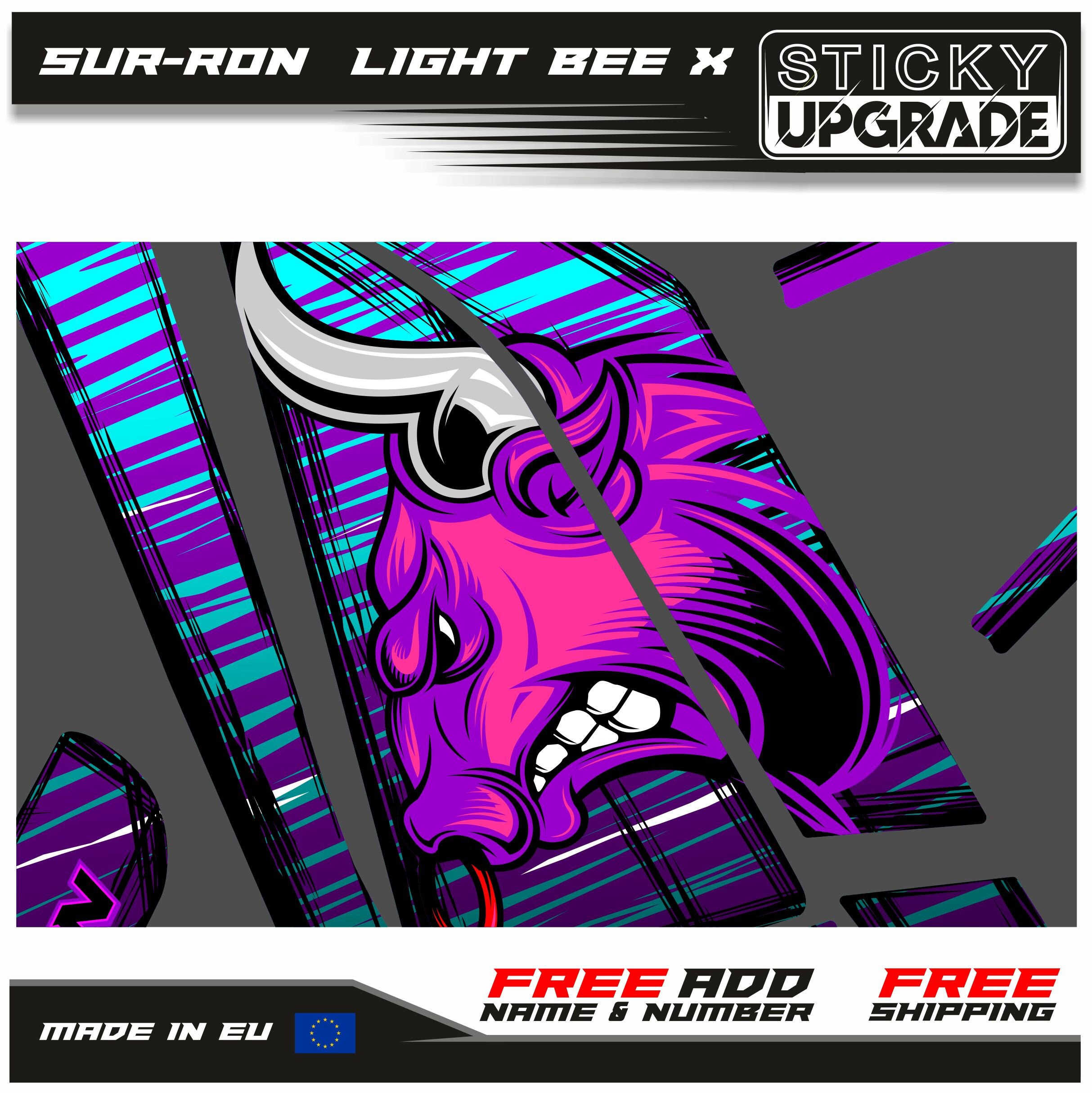 Sur-ron Light Bee X, Electric Bike Bull Decal Graphics Kit 21mil 534 ...