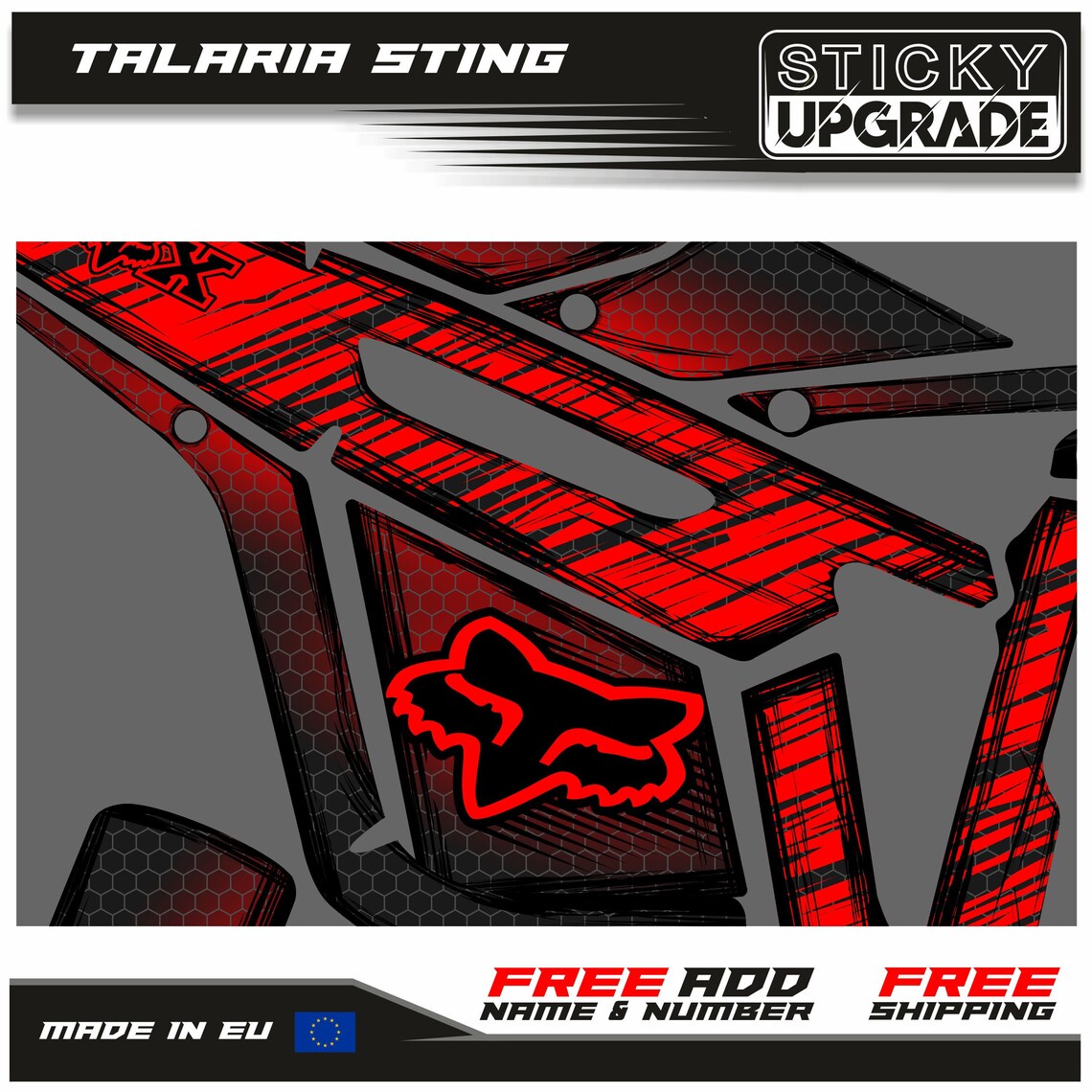 Talaria Sting Graphics Kit, Decals Wolf Kit R MX, Stickers Kit 21 Mil ...