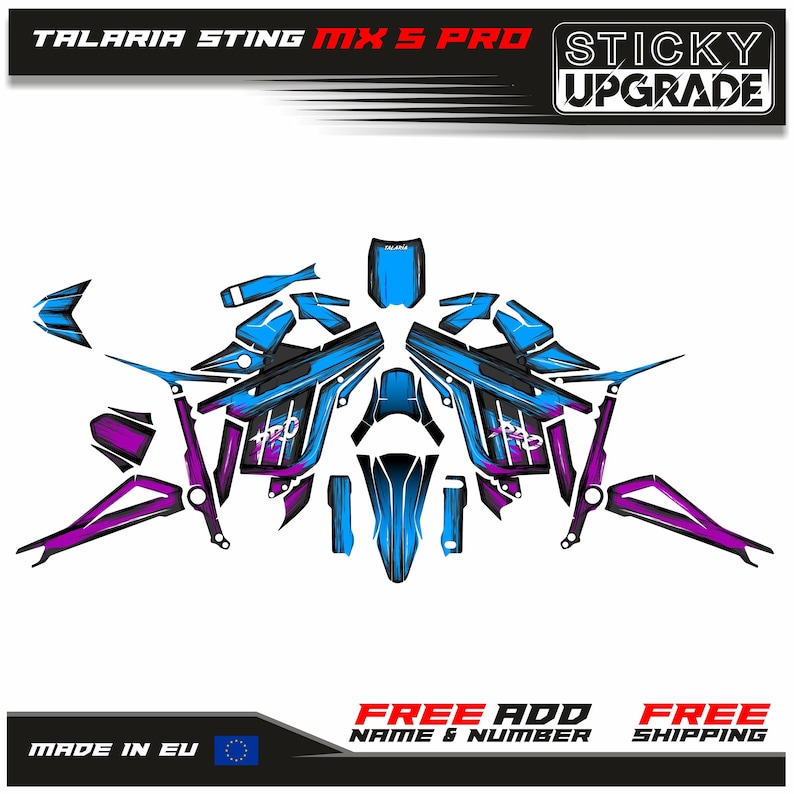 TALARIA Sting MX5 Pro Graphics Kit, Electric Bike Sticker Set, Ebike ...