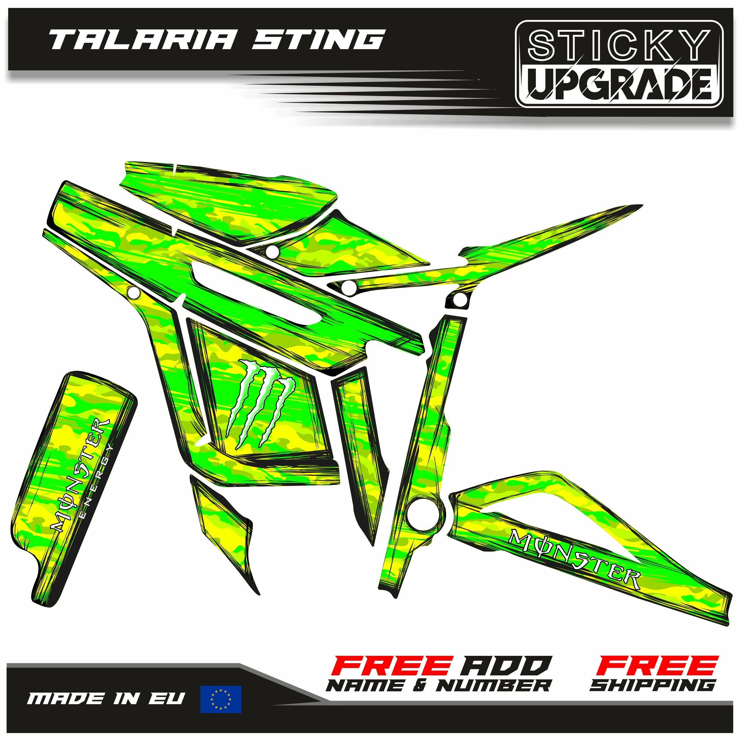 Talaria Sting Graphics Kit, Decals Kit R MX, Stickers Kit 21 Mil 534 ...