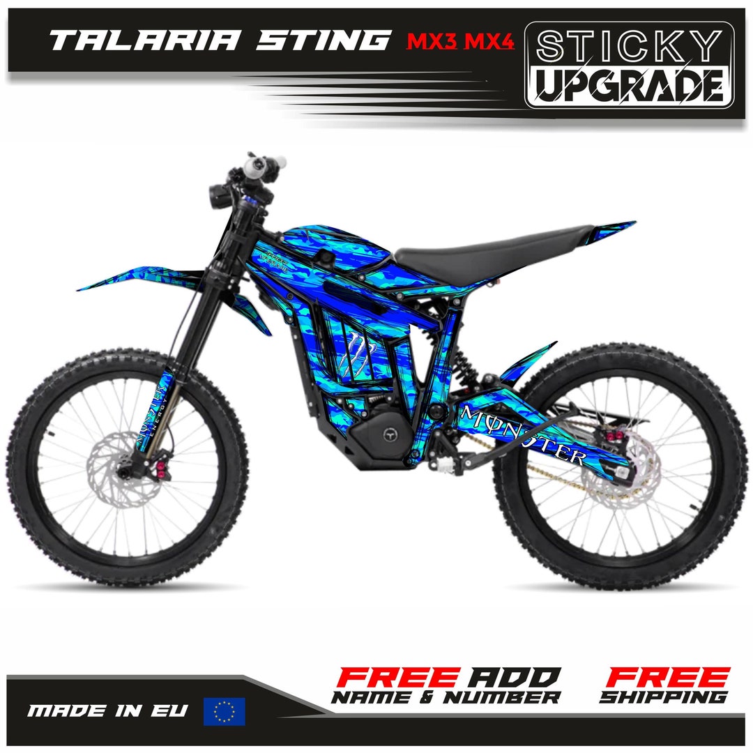 Talaria Sting Graphics Kit, Decals Kit R MX 3 MX4, Wrap, Stickers Set ...
