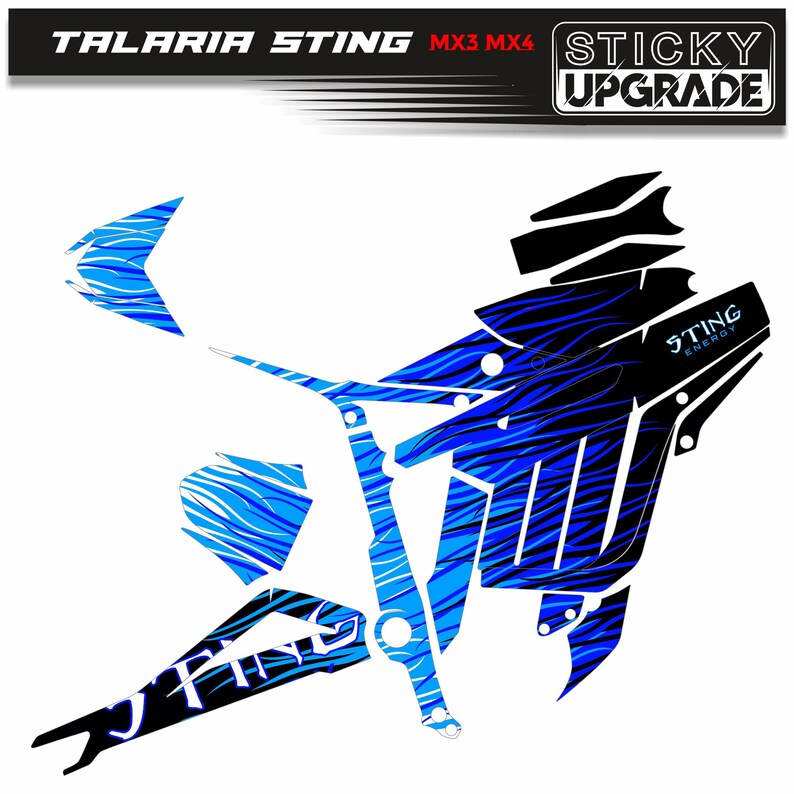 Talaria Sting Graphics Kit, E Bike Mx3 Mx4 Decal, Wrap, Electric Bike Sticker Set - Etsy