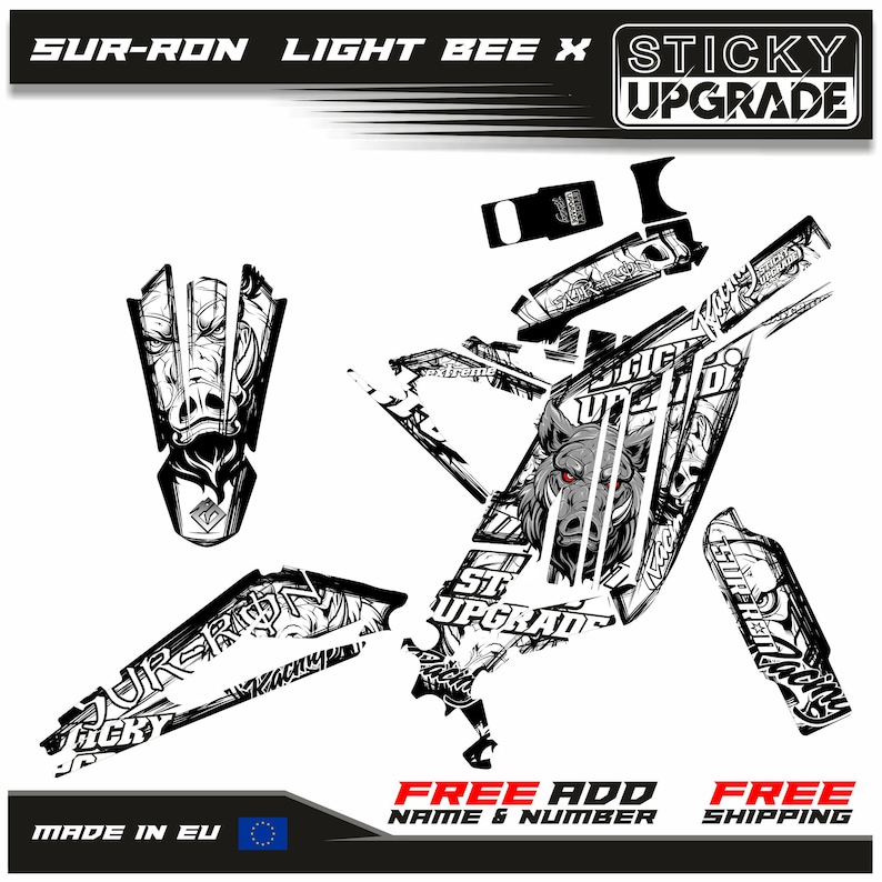 Sur-ron Light Bee Graphics Kit, Surron Stickers, Decals Segway X260 ...