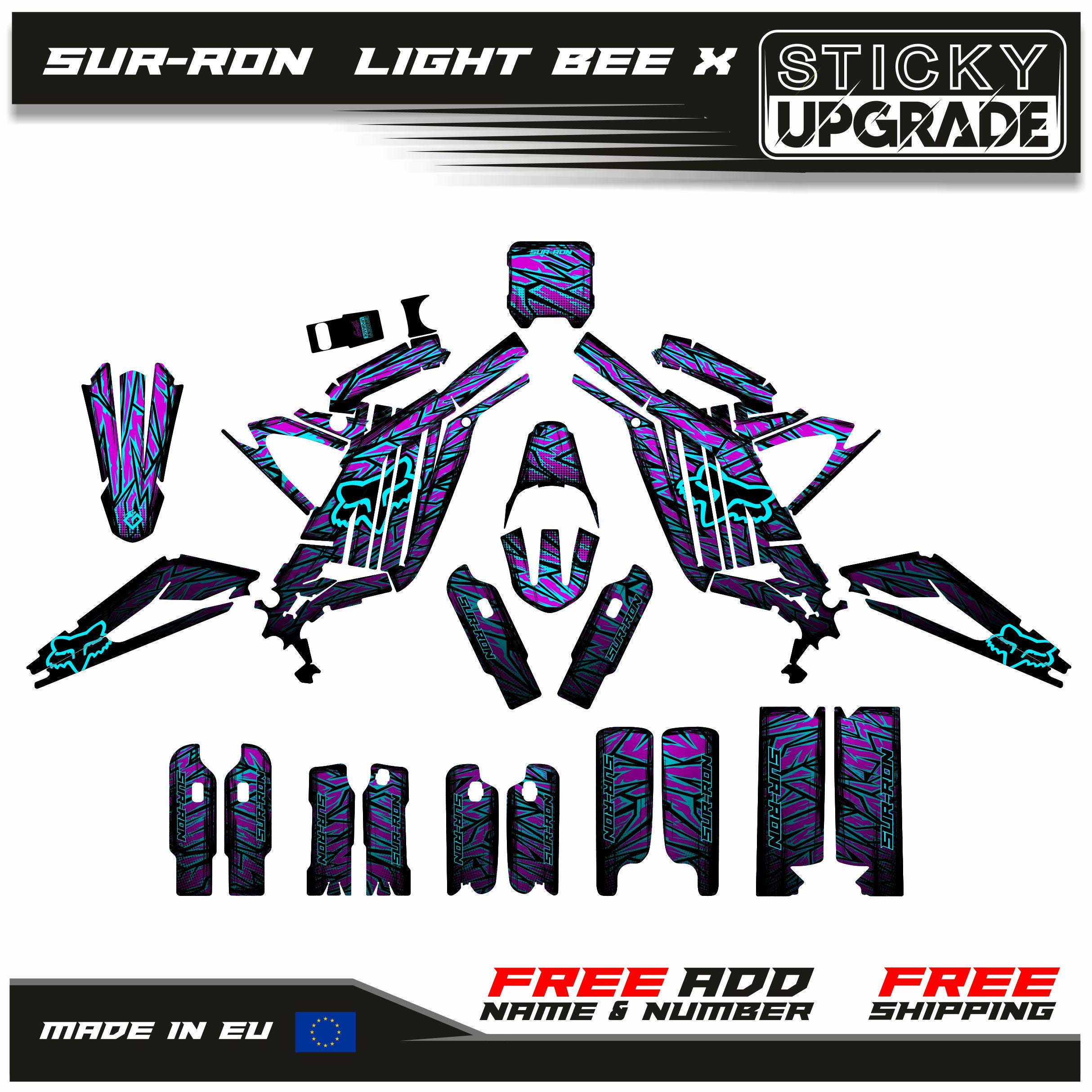 Surron Light Bee Graphics Kit, Surron E Bike Stickers, Decals Segway ...