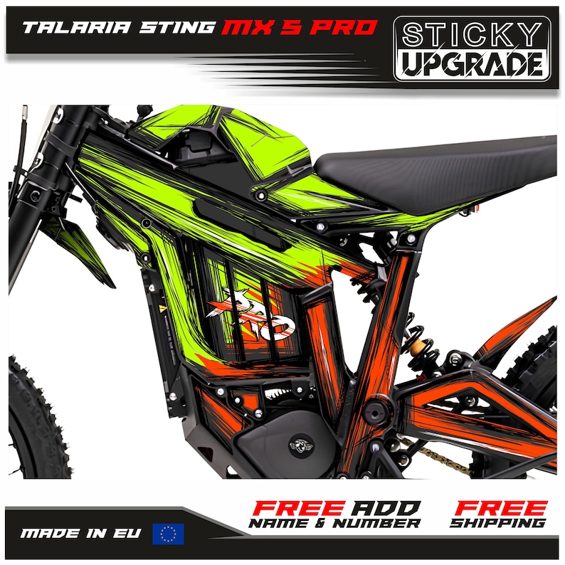 TALARIA Sting MX5 Pro Graphics Kit, Electric Bike Sticker Set, Ebike ...